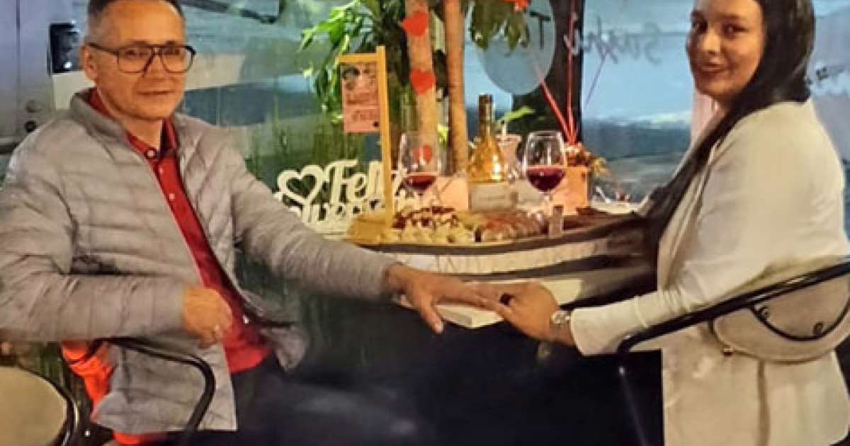 Cena de aniversario matrimonial de Jaime Restrepo y Lizeth Trujillo